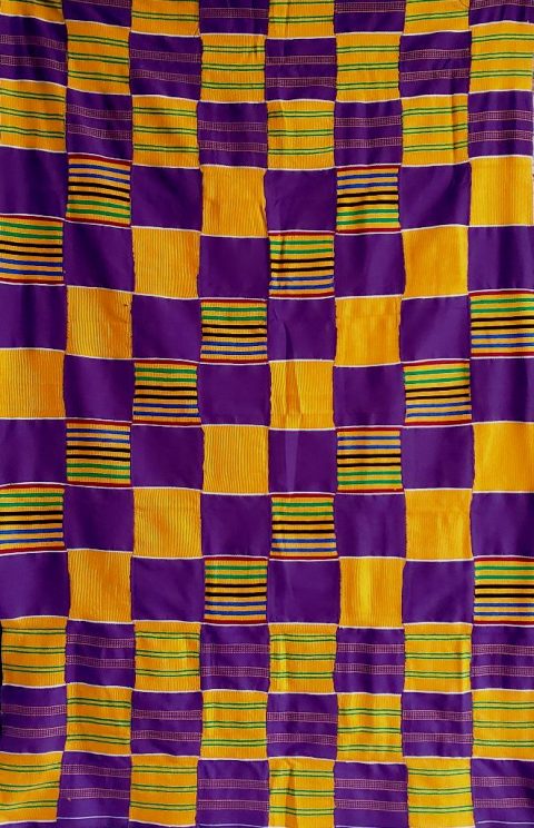 His Vestments Purple gold african colors kente cloth